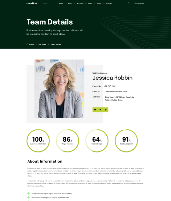Creatino - Creative Agency & Portfolio HTML5 Template